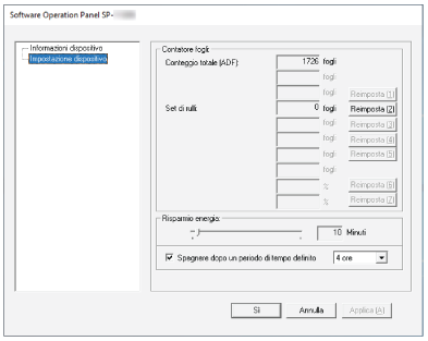 Avvio del Software Operation Panel